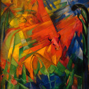 푸른 말 (Blue Horse I) by Franz Marc via DailyArt mobile app