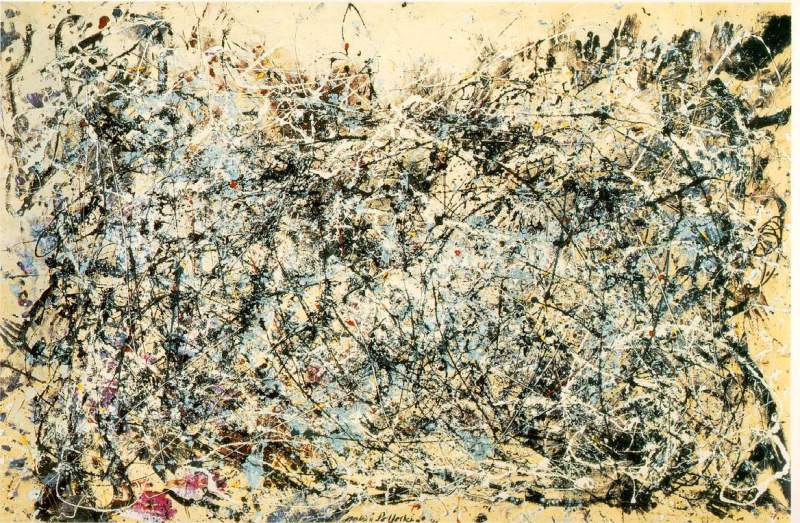 No. 1A by Jackson Pollock via DailyArt mobile app