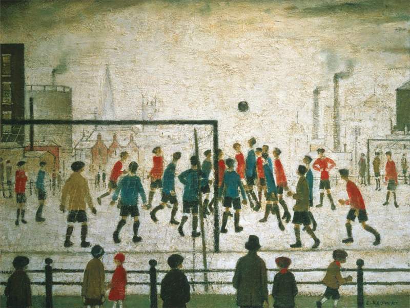 The Football Match by L.S. Lowry via DailyArt mobile app