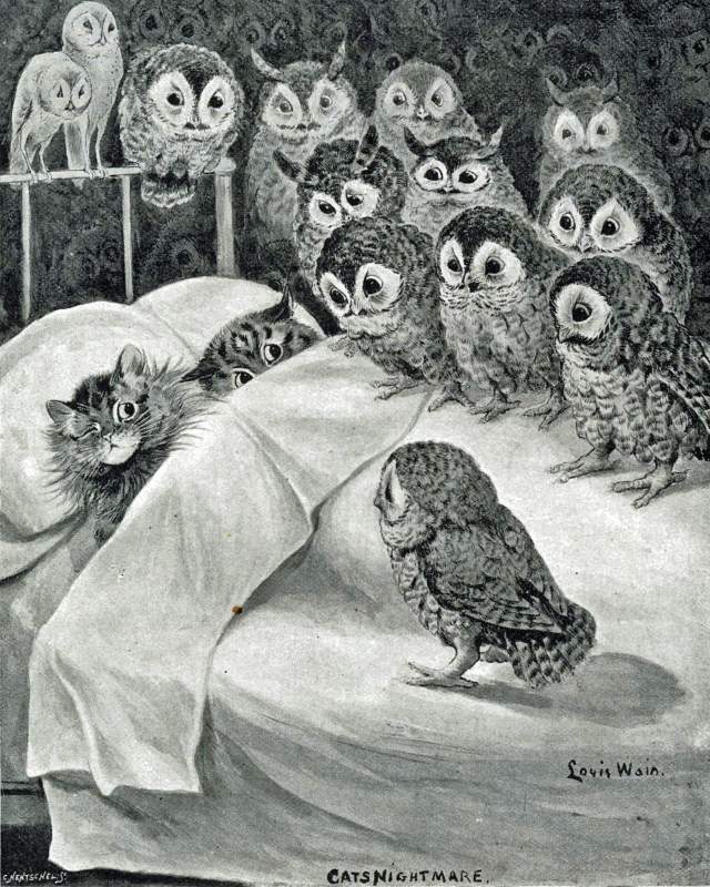 고양이의 악몽 by Louis Wain via DailyArt mobile app