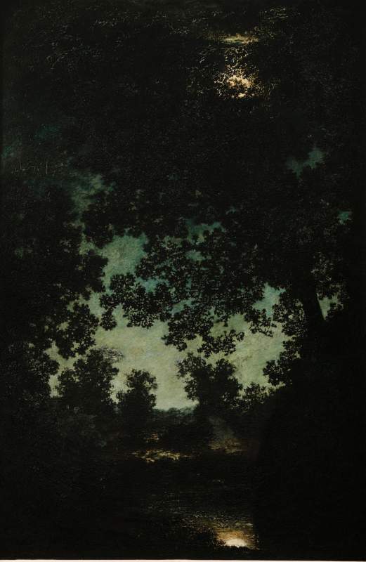 Brook by Moonlight by Ralph Albert Blakelock via DailyArt mobile app