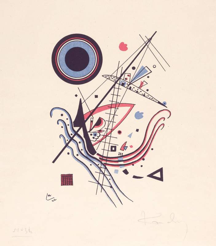 Blau (Blue) by Wassily Kandinsky via DailyArt mobile app