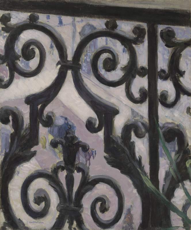 バルコニーからの眺め by Gustave Caillebotte via DailyArt mobile app