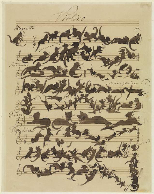 Cats Symphony by Moritz von Schwind via DailyArt mobile app