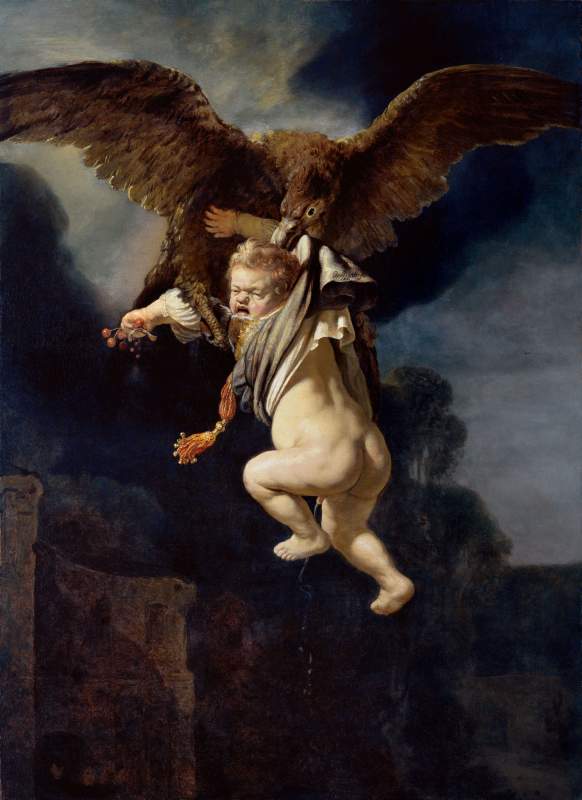Ganymede'nin Kaçırılması by Rembrandt van Rijn via DailyArt mobile app Ganymede'nin Kaçırılması by Rembrandt van Rijn via DailyArt mobile app