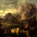 Paisaje con Hércules y Caco by Nicolas Poussin via DailyArt mobile app