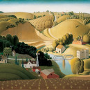 Stone City, Iowa by Grant Wood via DailyArt mobile app