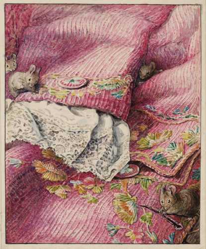 The Mice Stitching Button-Holes by Beatrix Potter via DailyArt mobile app