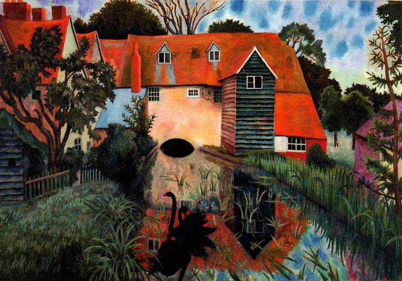 The Mill at Tidmarsh by Dora Carrington via DailyArt mobile app