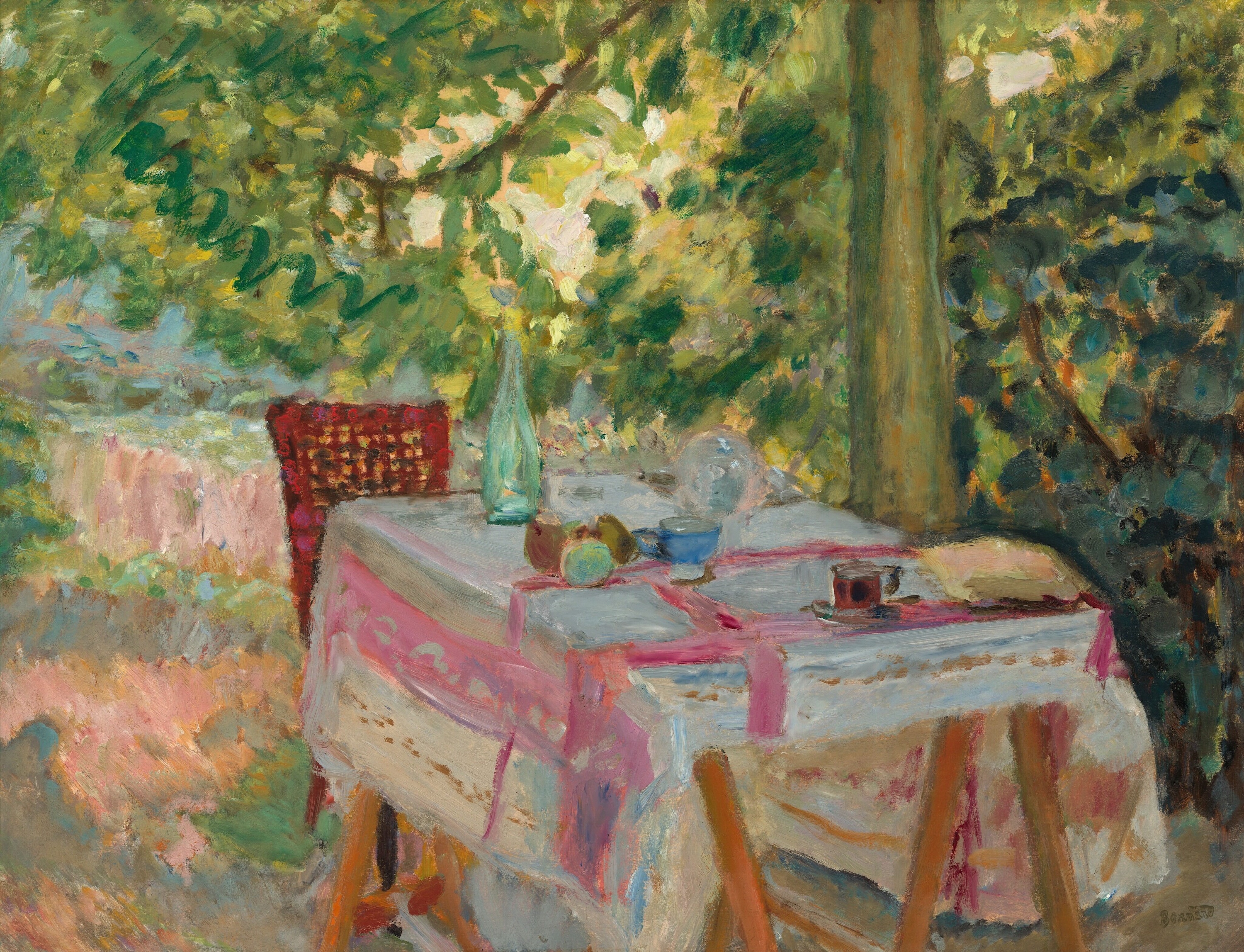 Table Set in a Garden by Pierre Bonnard via DailyArt mobile app
