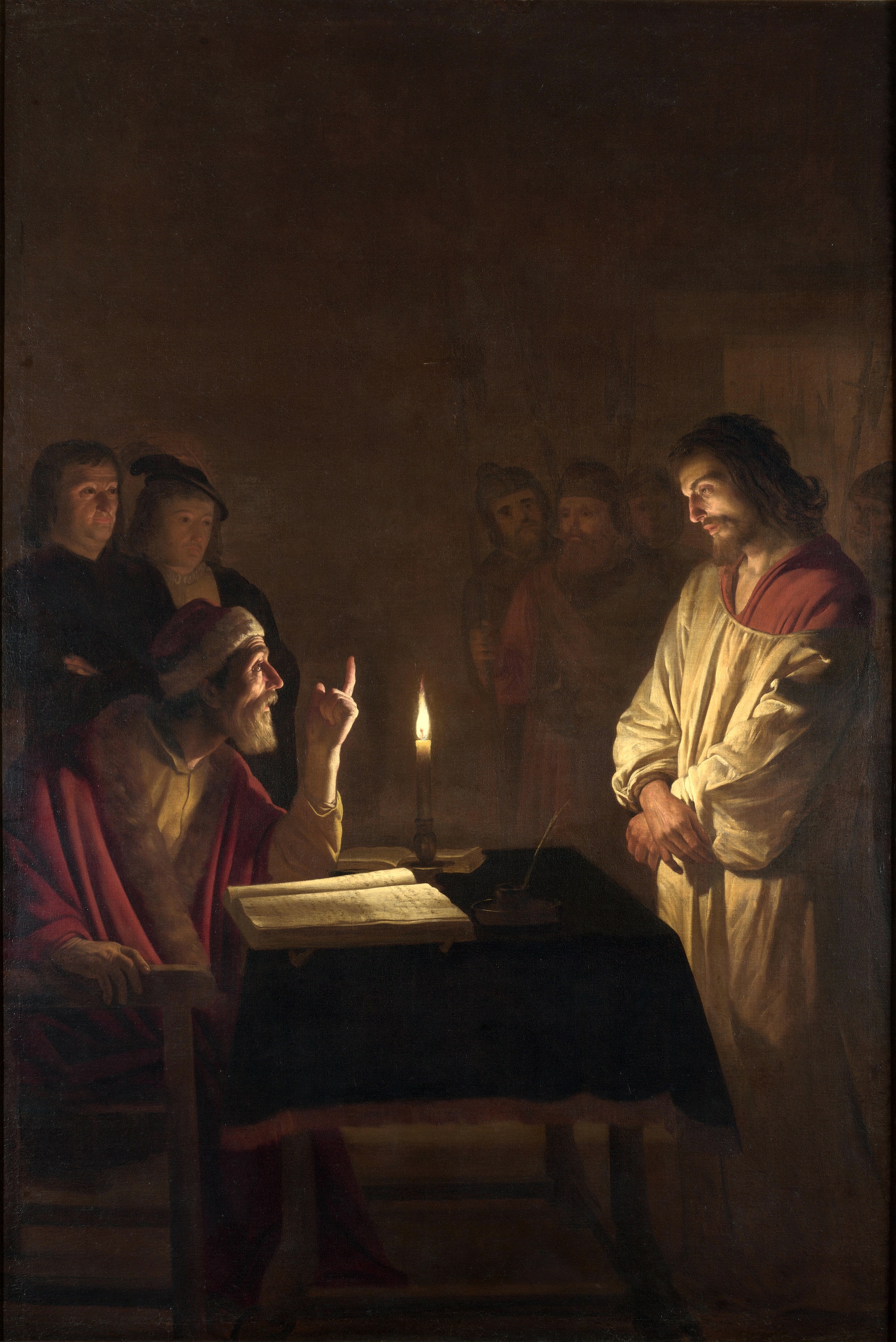 Christ before the High Priest by Gerard van Honthorst via DailyArt ...