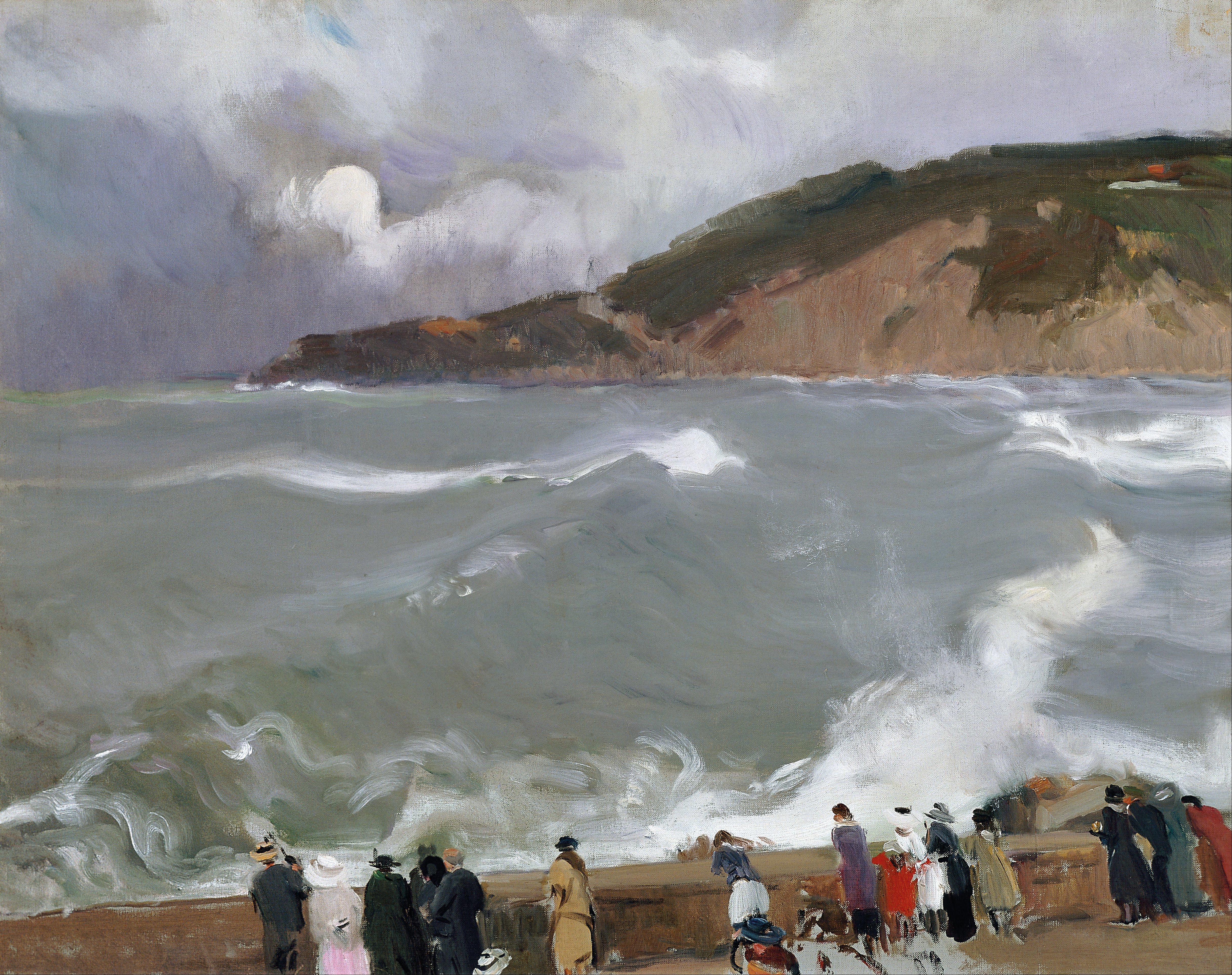 Breakwater, San Sebastian by Joaquín Sorolla via DailyArt mobile app