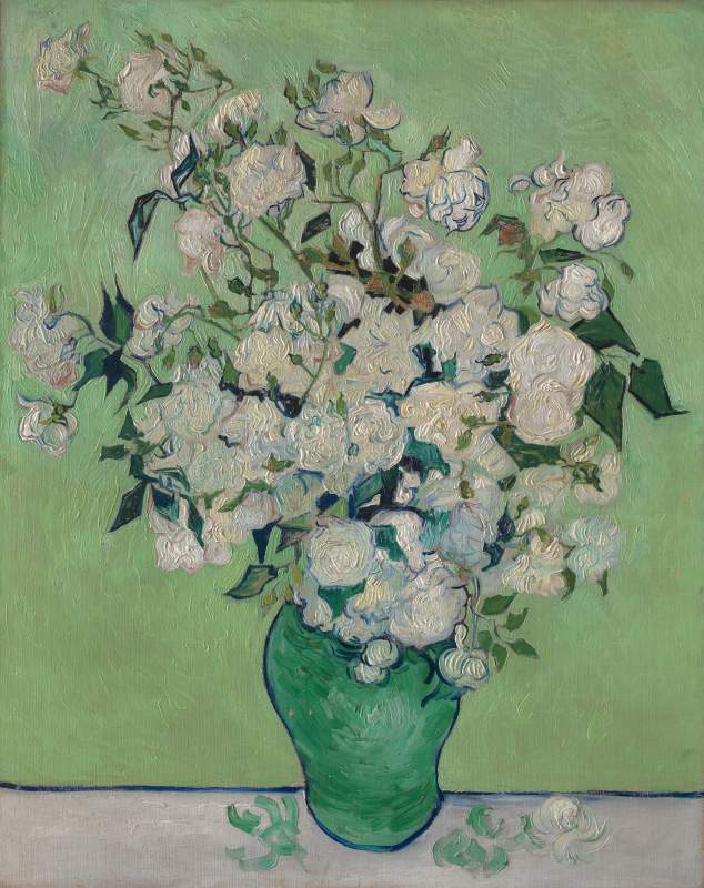 Roses by Vincent van Gogh via DailyArt mobile app
