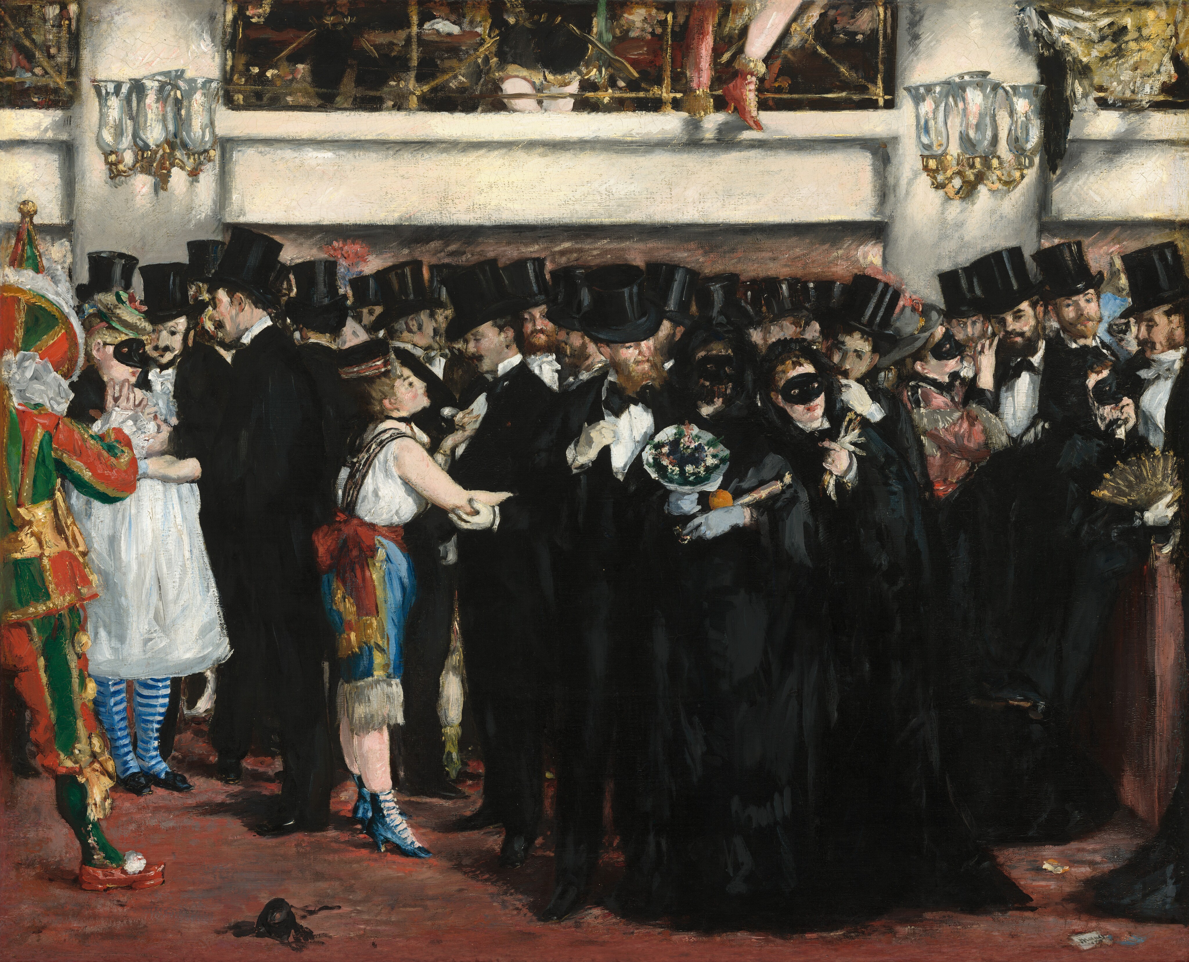 오페라 하우스의 가면 무도회(Masked Ball at the Opera House) by Édouard Manet via ...